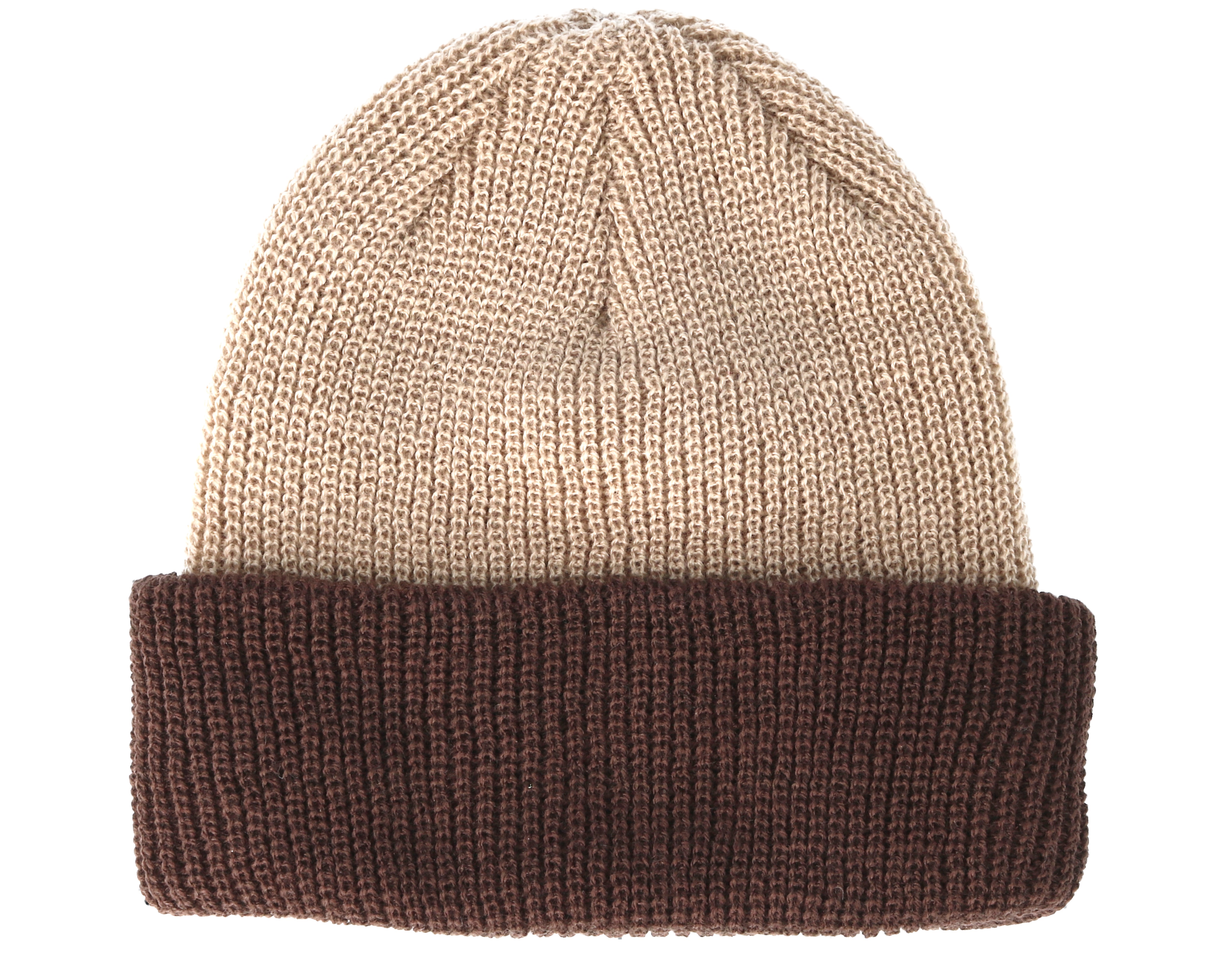 Triangle Cuff Tan Brown Beanie - Emerica beanies - Hatstoreworld.com