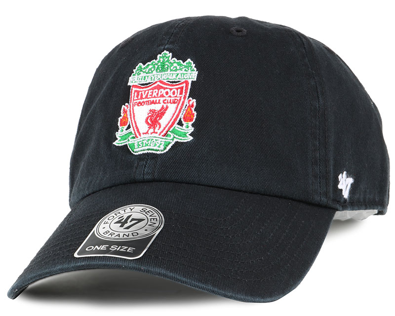 Liverpool FC Crest Clean Up Black Adjustable - 47 Brand caps ...