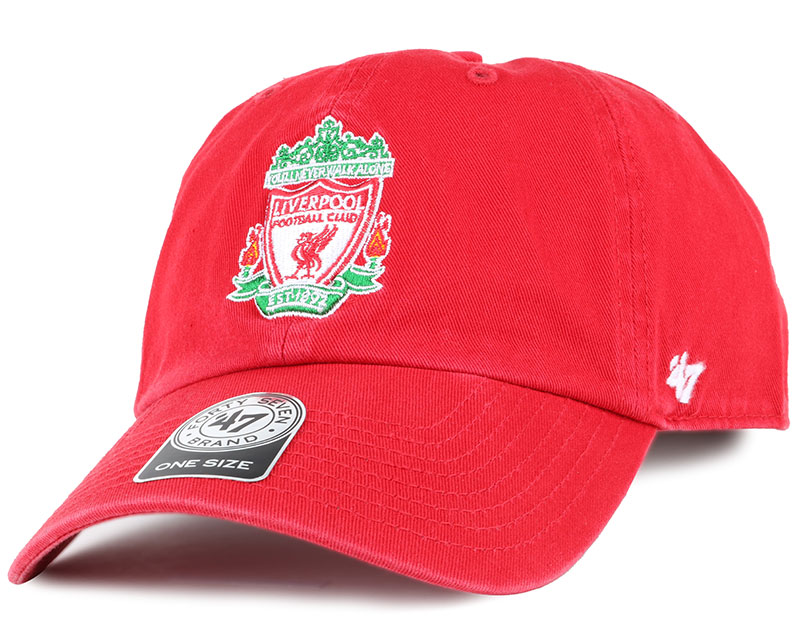 Liverpool FC Crest Clean Up Red Adjustable - 47 Brand caps ...
