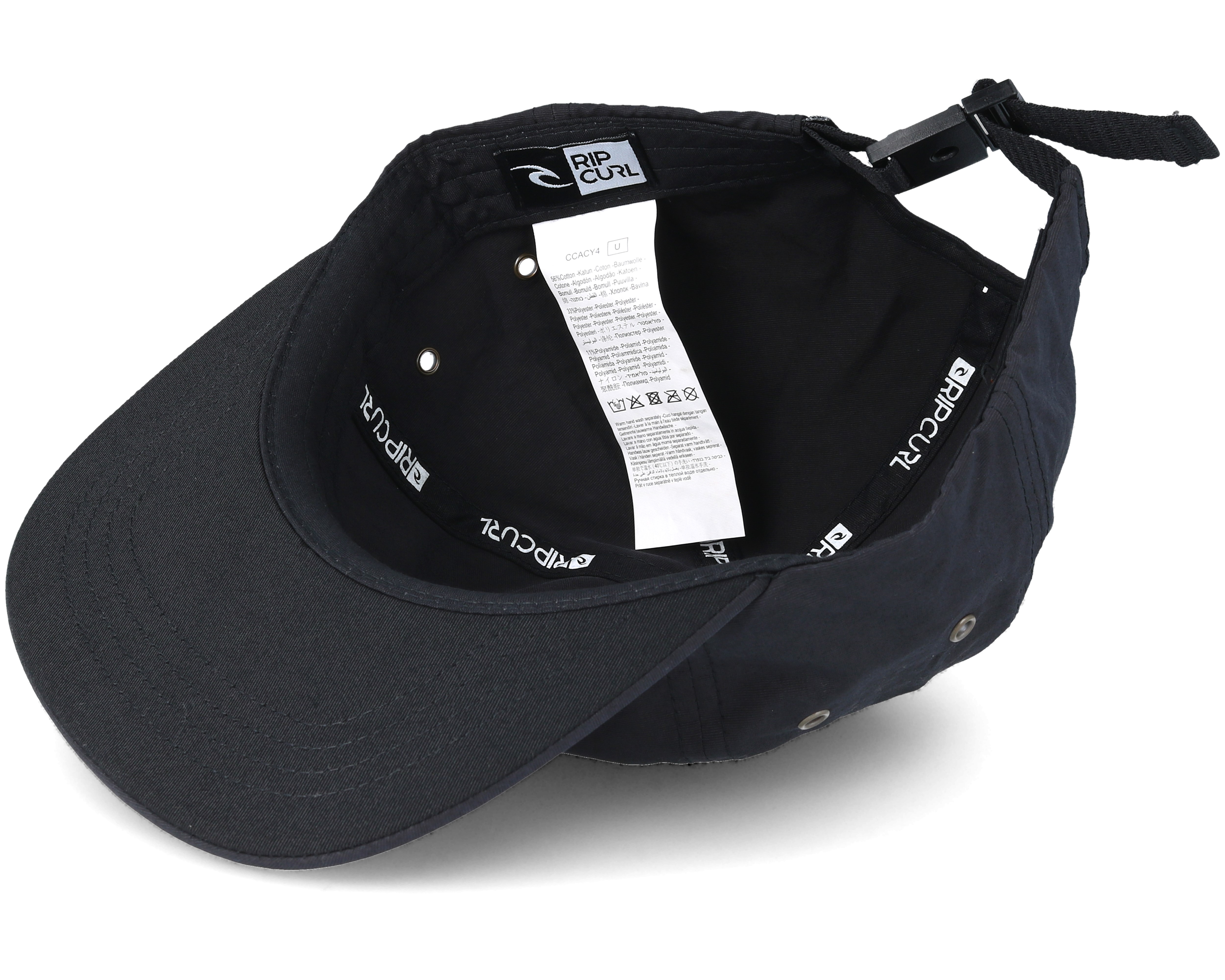 Roundhouse Black Strapback - Rip Curl caps - Hatstoreworld.com
