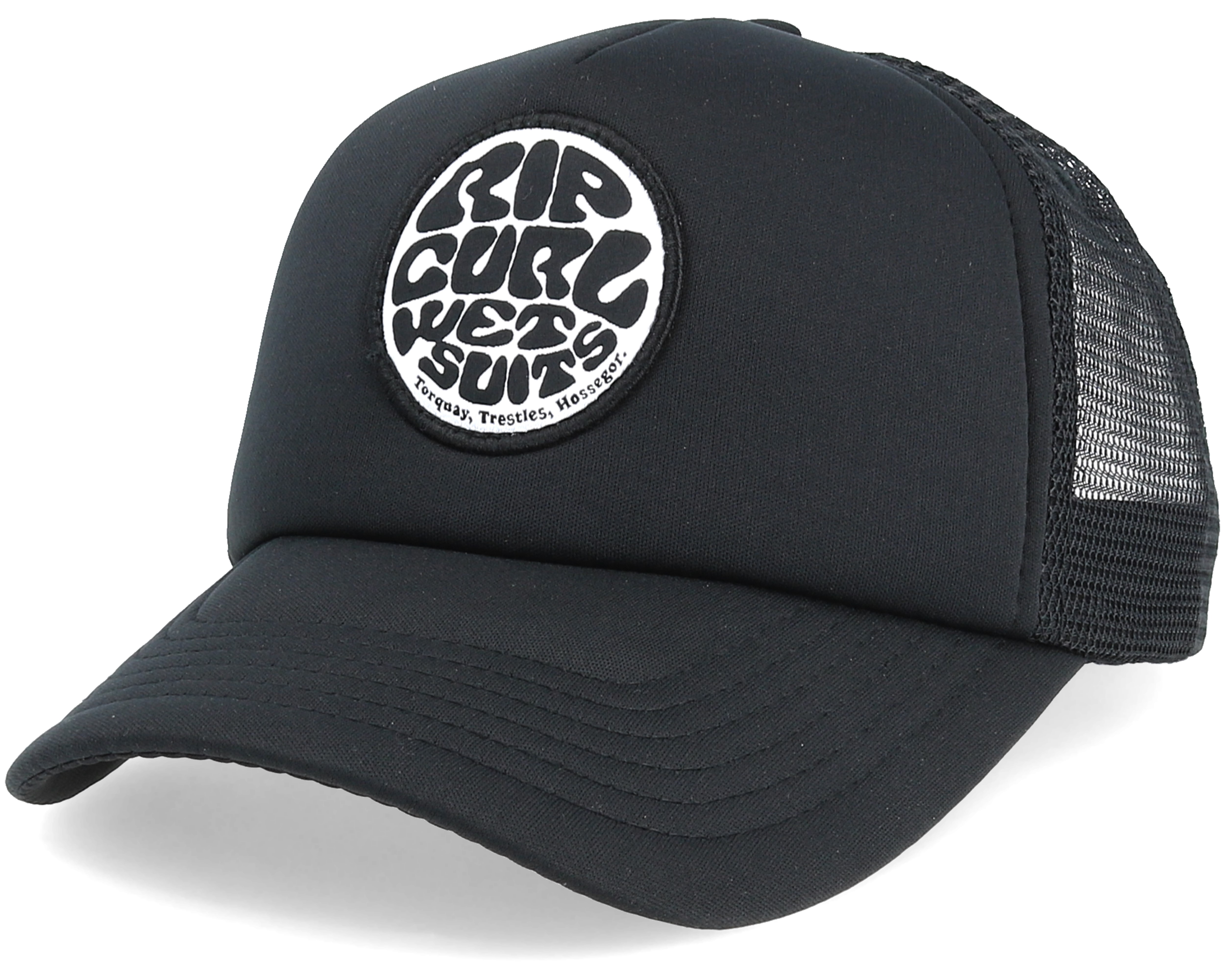 Wetty Curved Black Trucker - Rip Curl caps - Hatstoreworld.com
