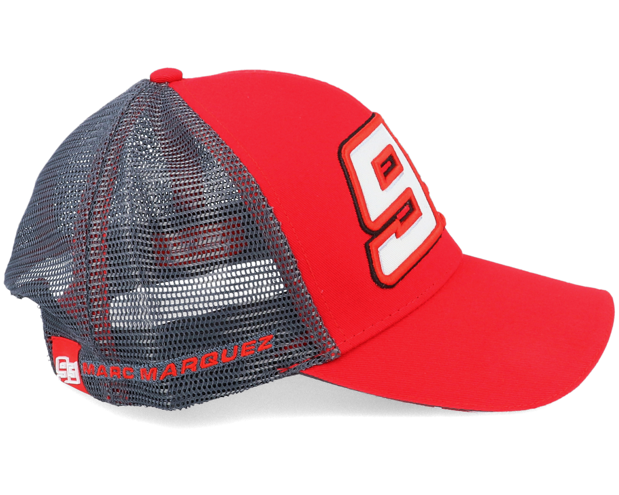 Marc Marquez Cap Red/Dark Grey Trucker - Moto GP caps - Hatstoreworld.com
