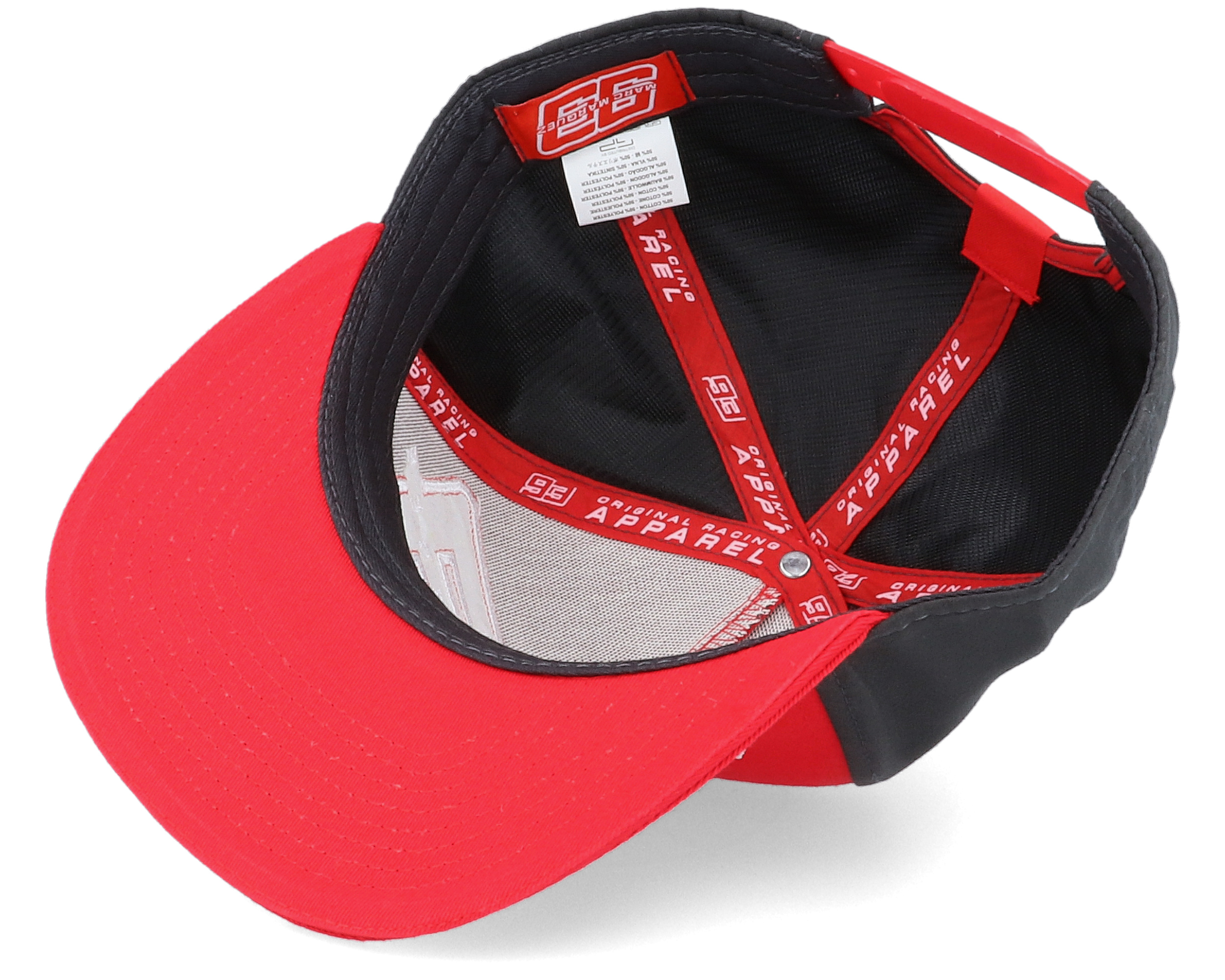 Marc Marquez Cap Flat Red/Black Snapback - Moto GP caps - Hatstoreworld.com