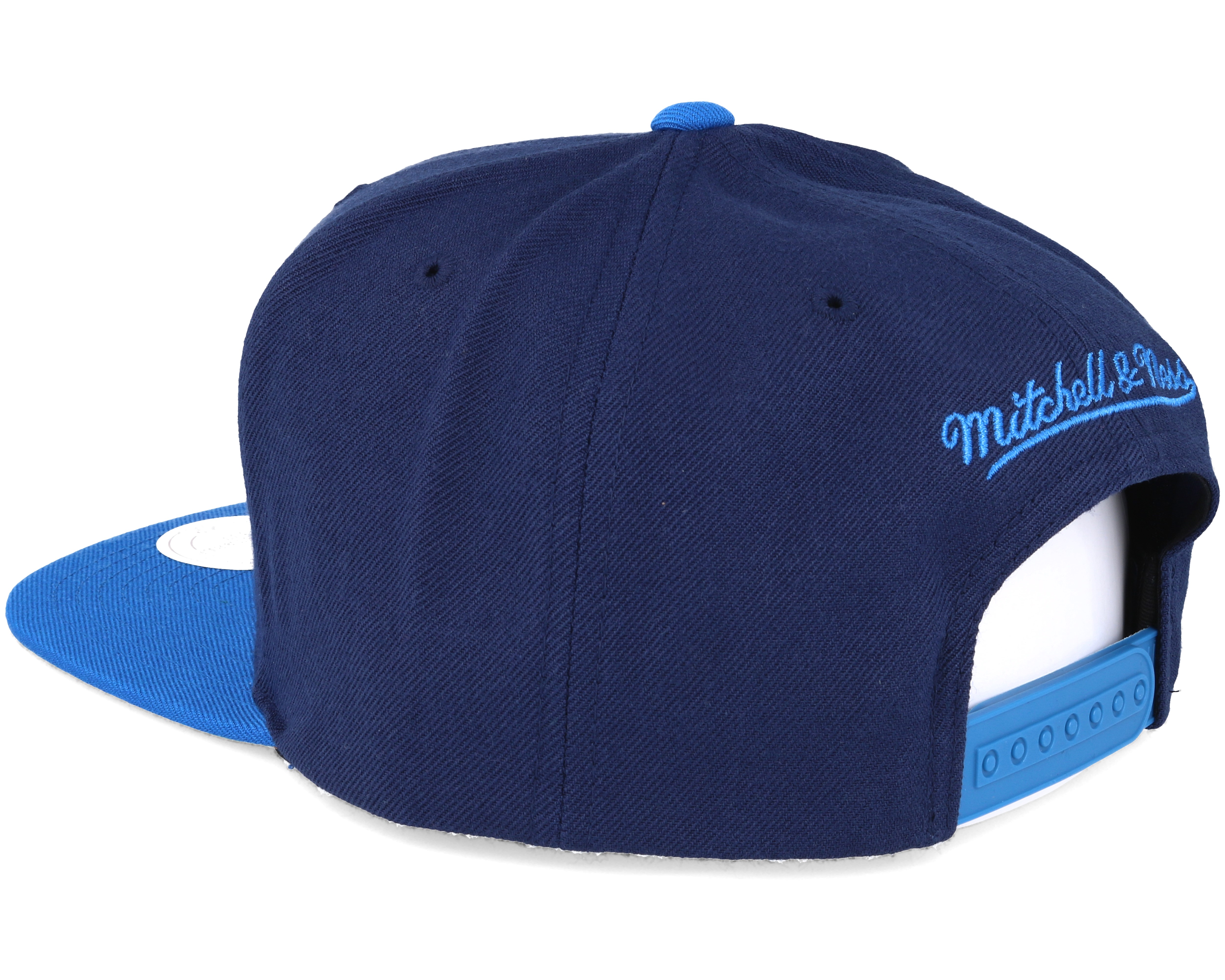 Oklahoma City Thunder Cursive Script Logo Navy Snapback - Mitchell ...