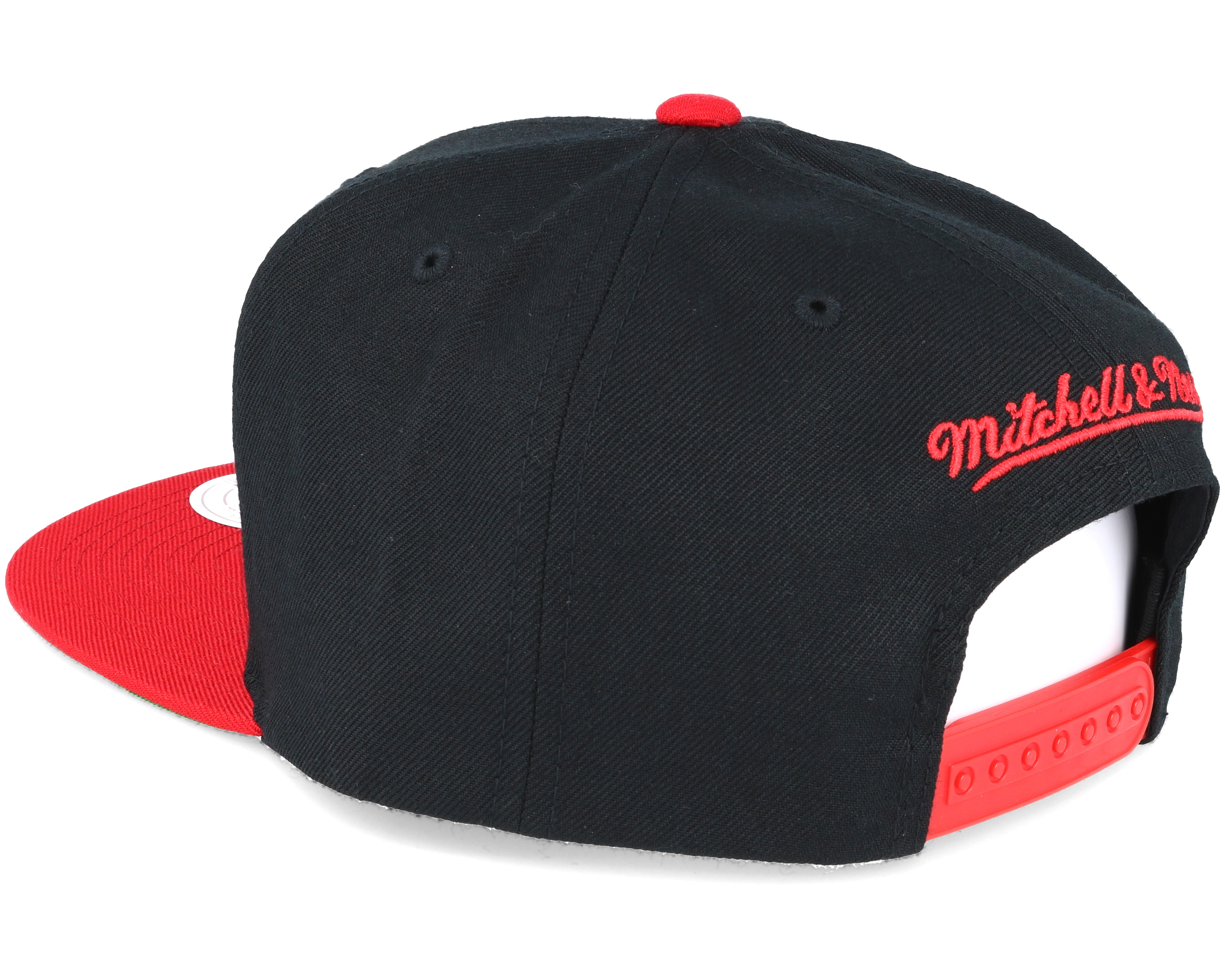 Chicago Blackhawks Cursive Script Logo Black Snapback - Mitchell & Ness ...