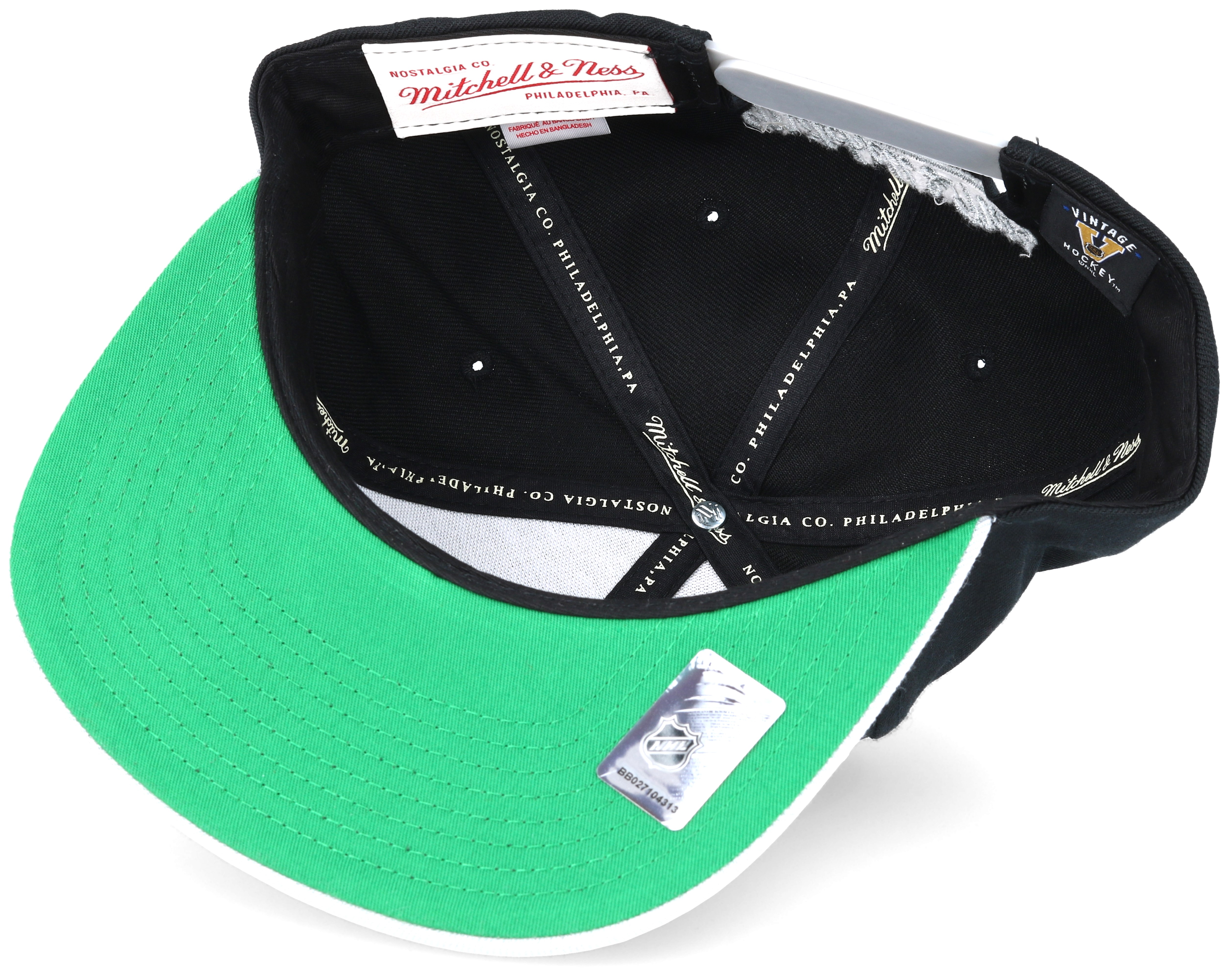 Los Angeles kings Cursive Script Logo Black Snapback - Mitchell & Ness ...