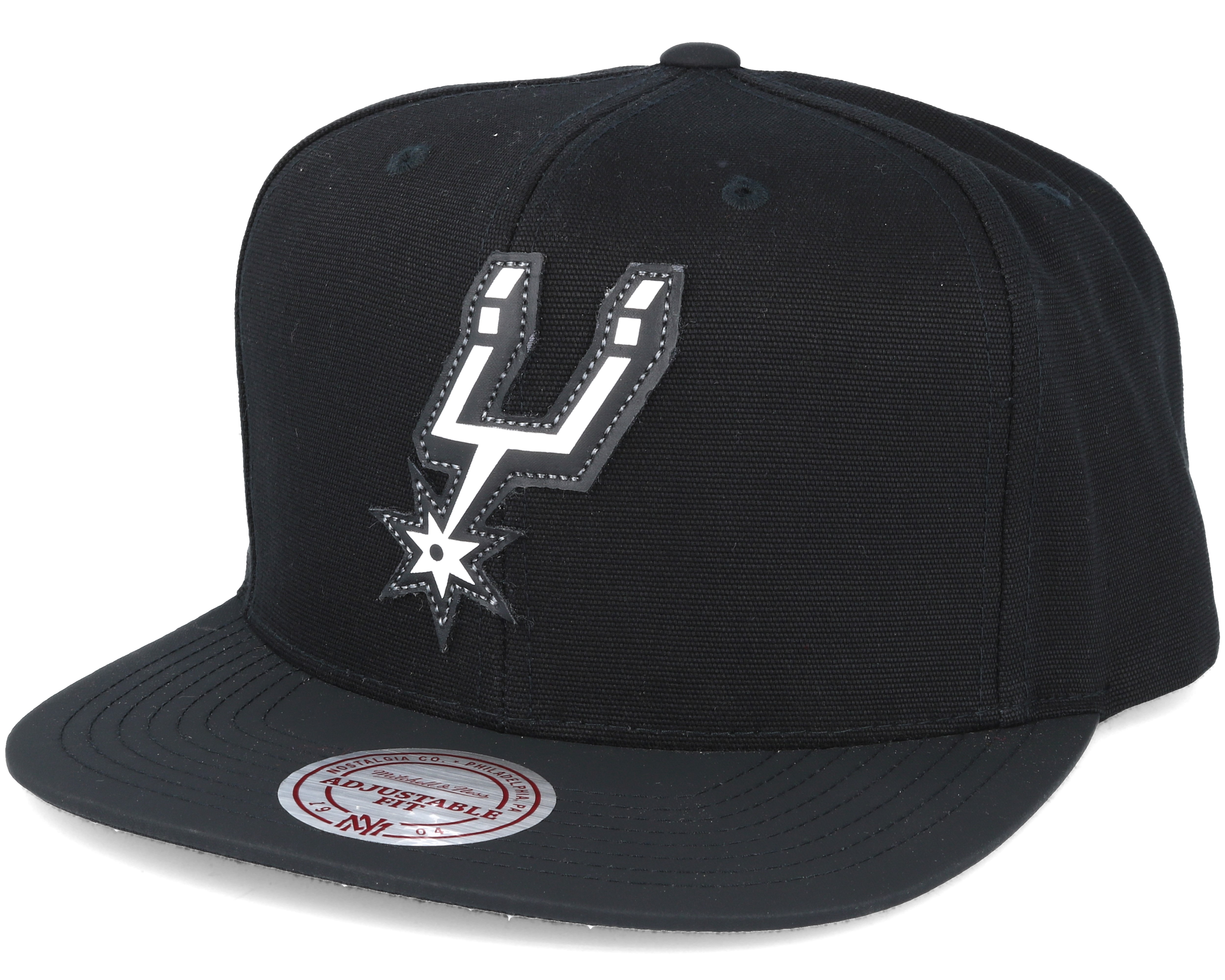 San Antonio Spurs Serve Black Snapback - Mitchell & Ness caps ...