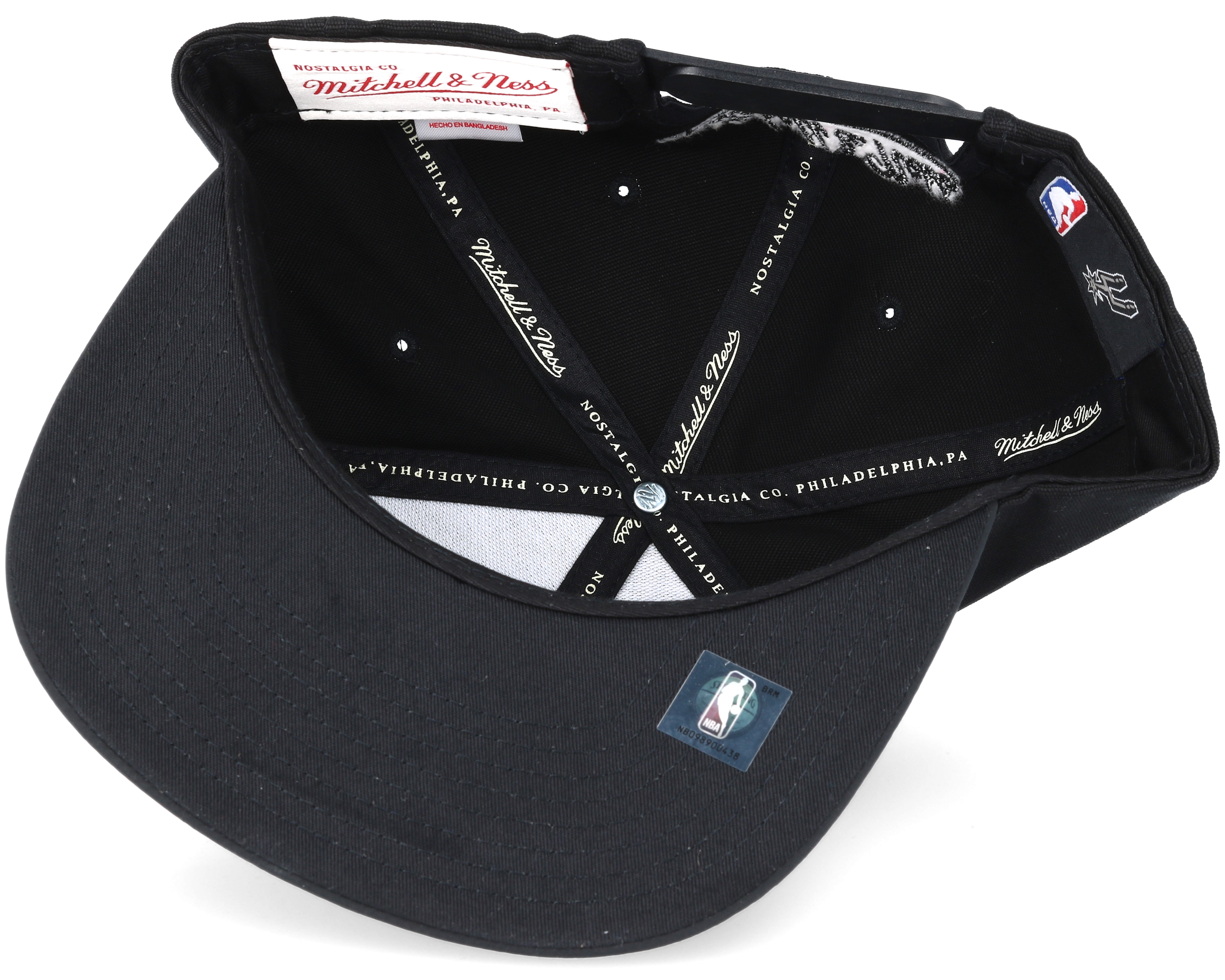 San Antonio Spurs Serve Black Snapback - Mitchell & Ness caps ...