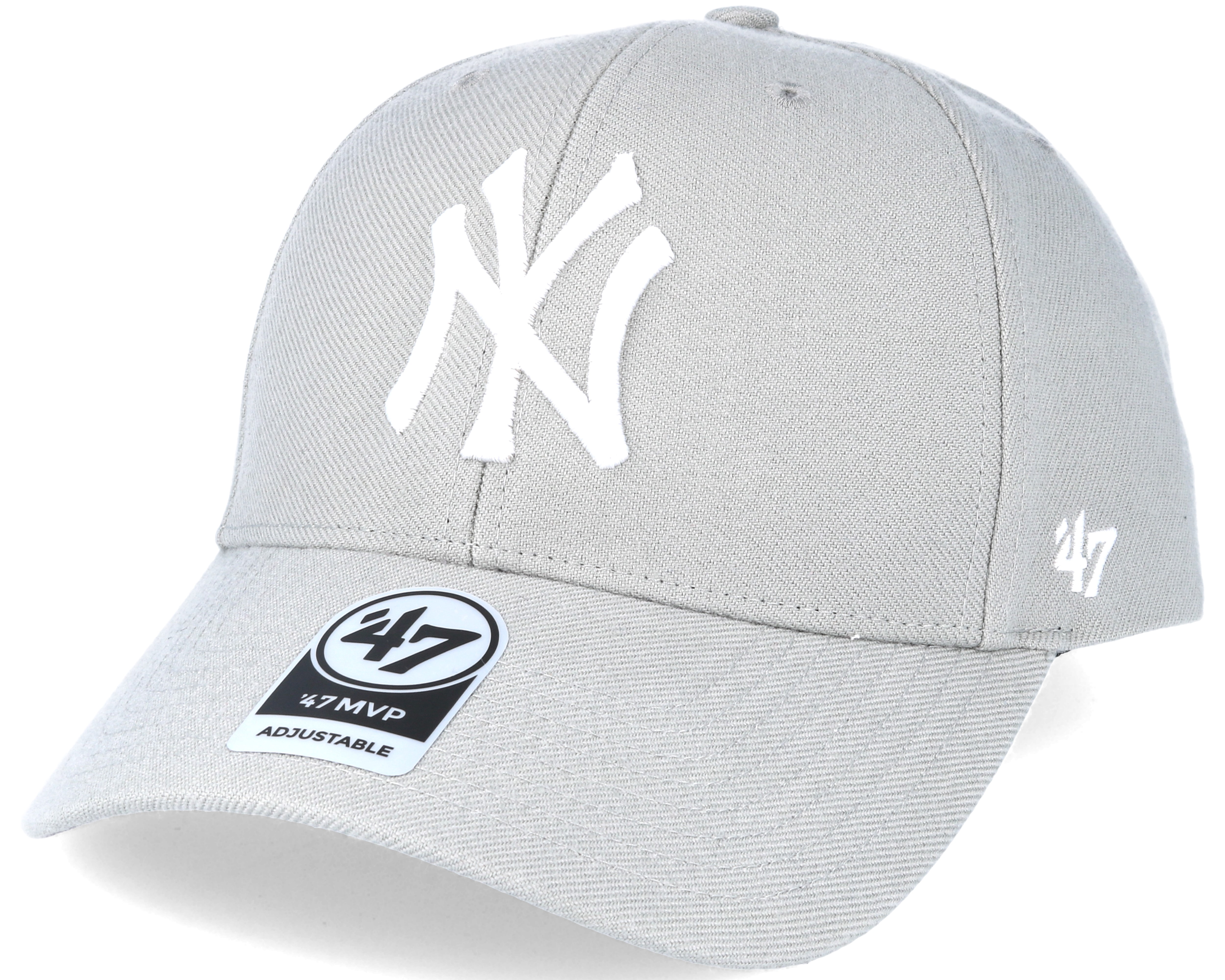 New York Yankees MVP Grey Adjustable - 47 Brand caps - Hatstoreworld.com