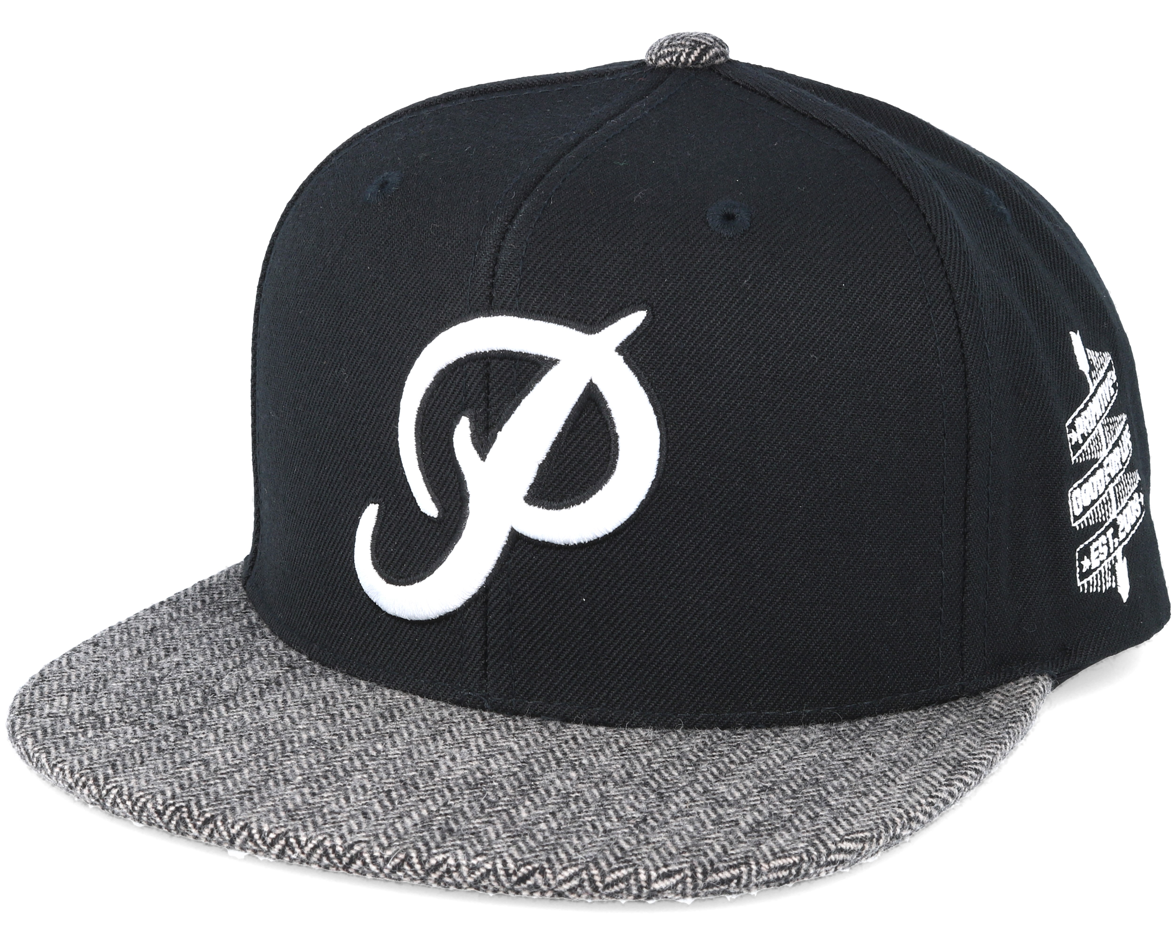 Classic P Black Snapback - Primitive Apparel caps - Hatstoreworld.com