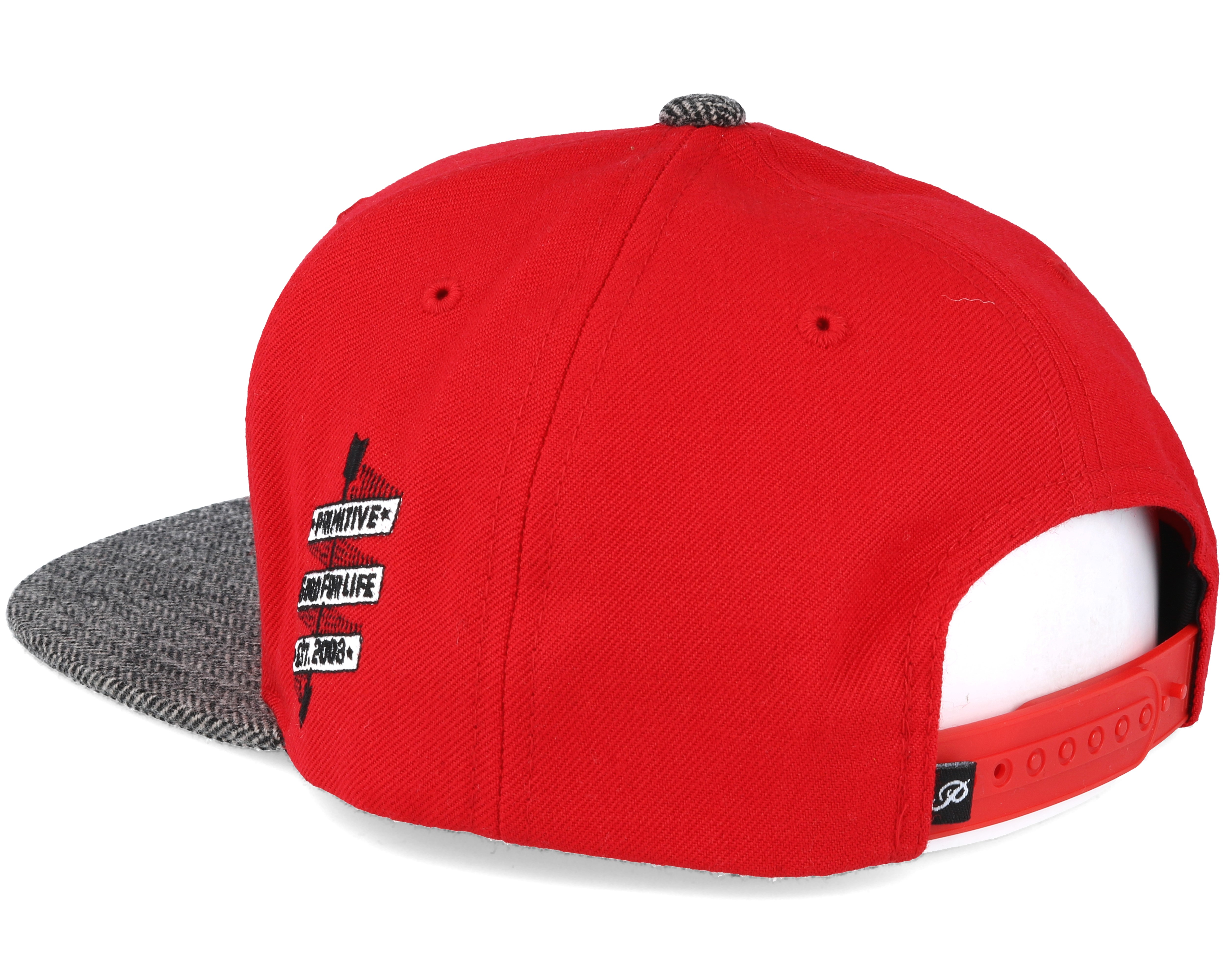 Classic P Red Snapback- Primitive Apparel caps - Hatstoreworld.com