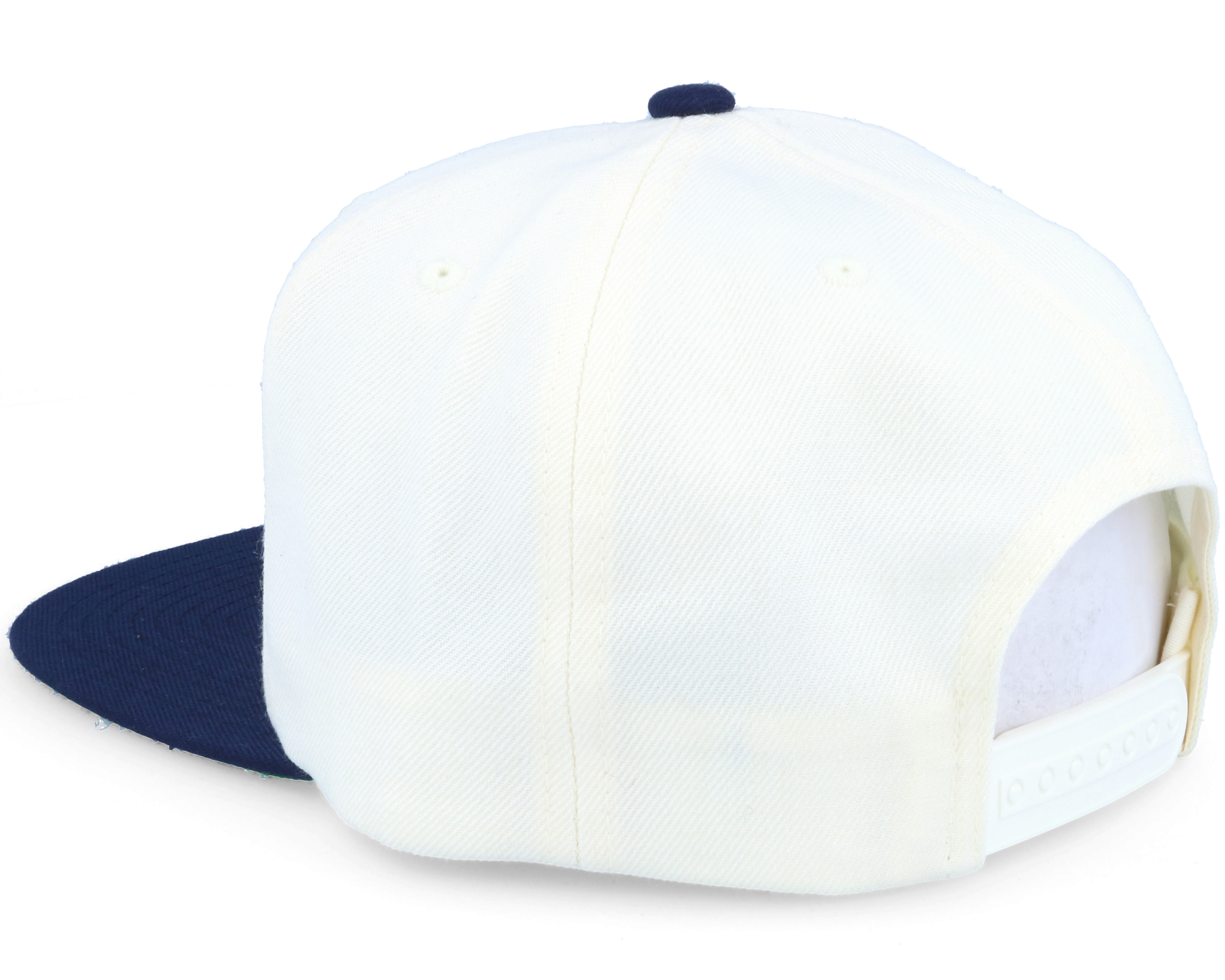 Woodburn Off White/Navy Snapback - Brixton caps - Hatstoreworld.com