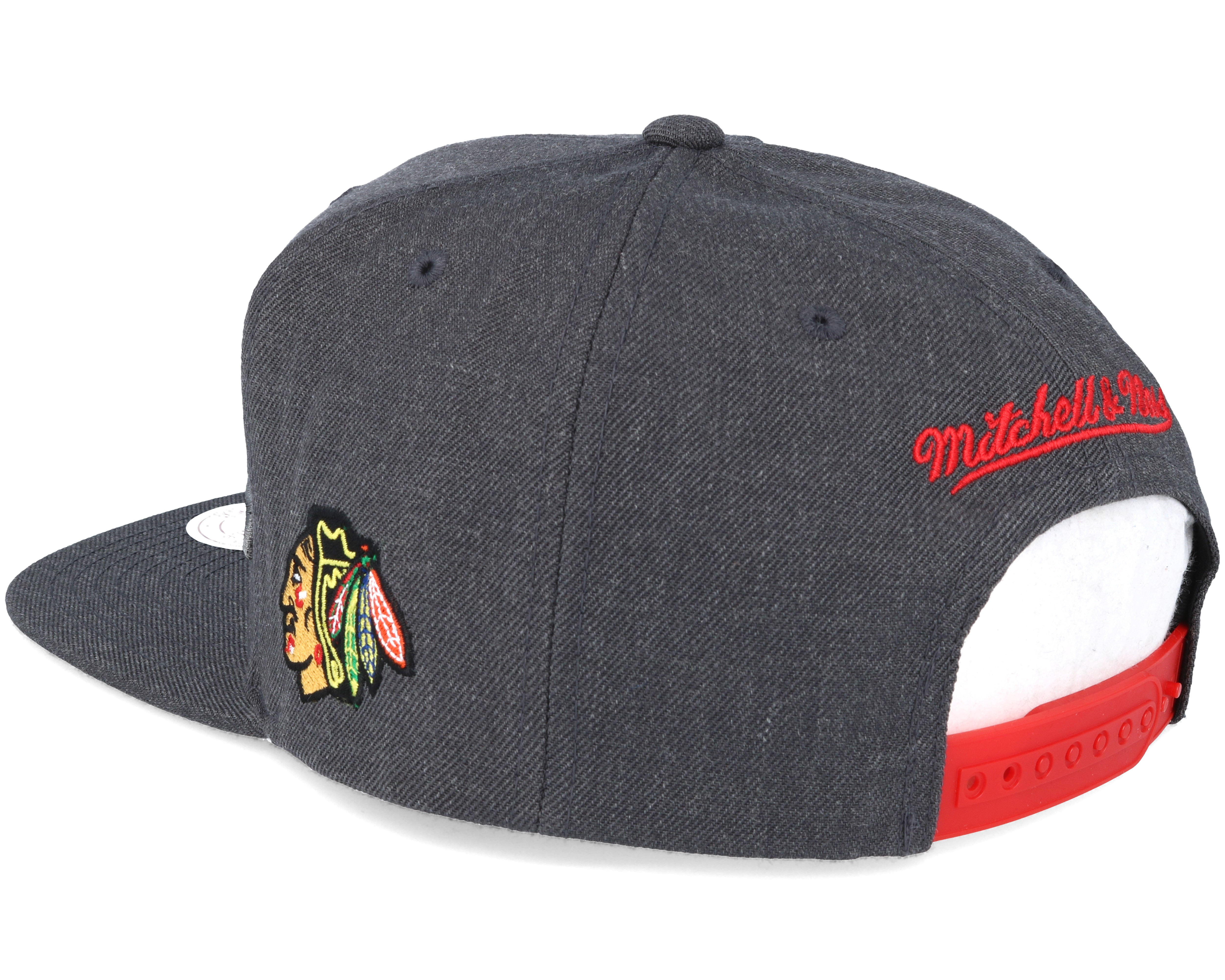 Chicago Blackhawks Insider Reflective Grey Snapback - Mitchell & Ness ...