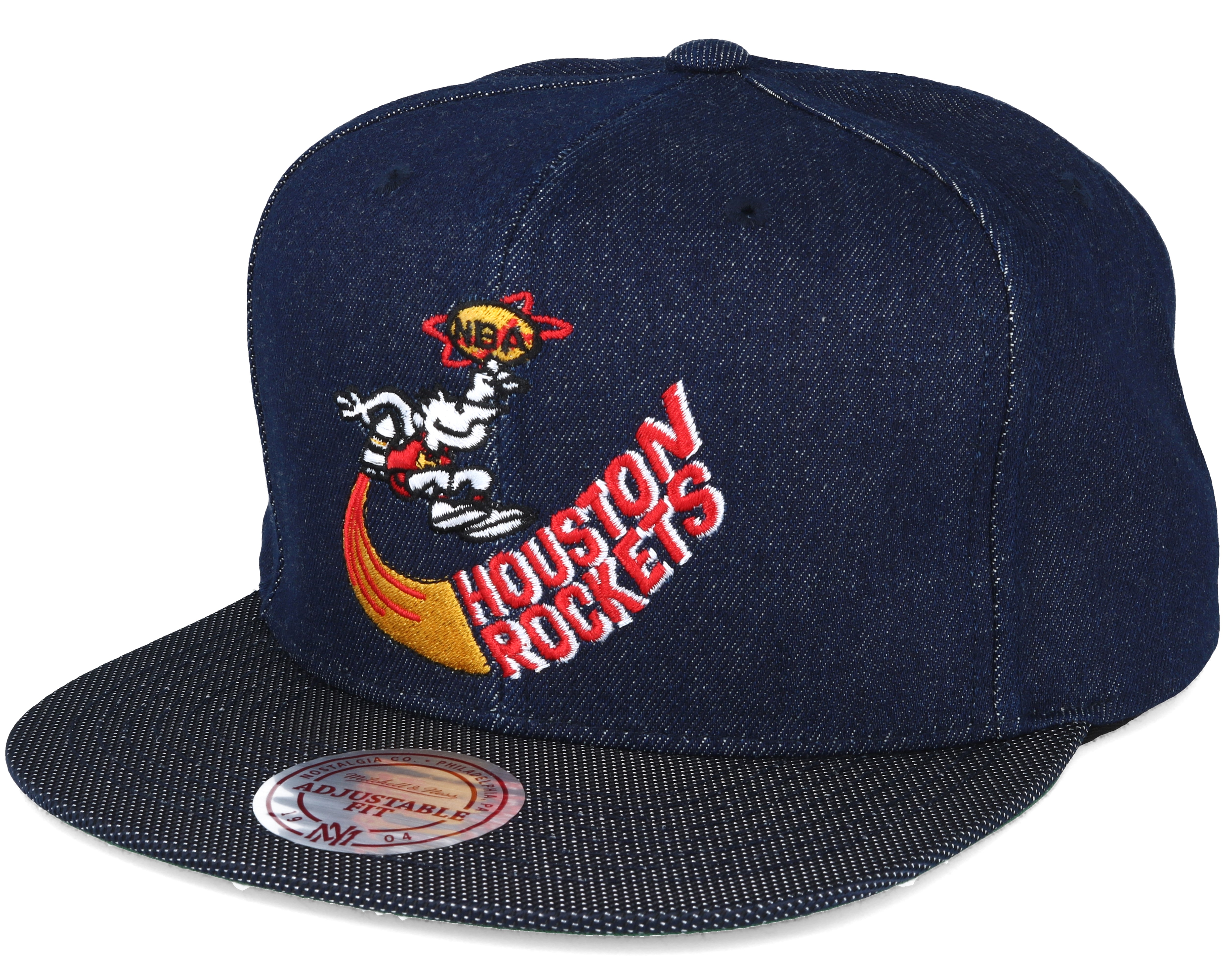 Houston Rockets Raw Denim 3T PU Snapback - Mitchell & Ness caps ...