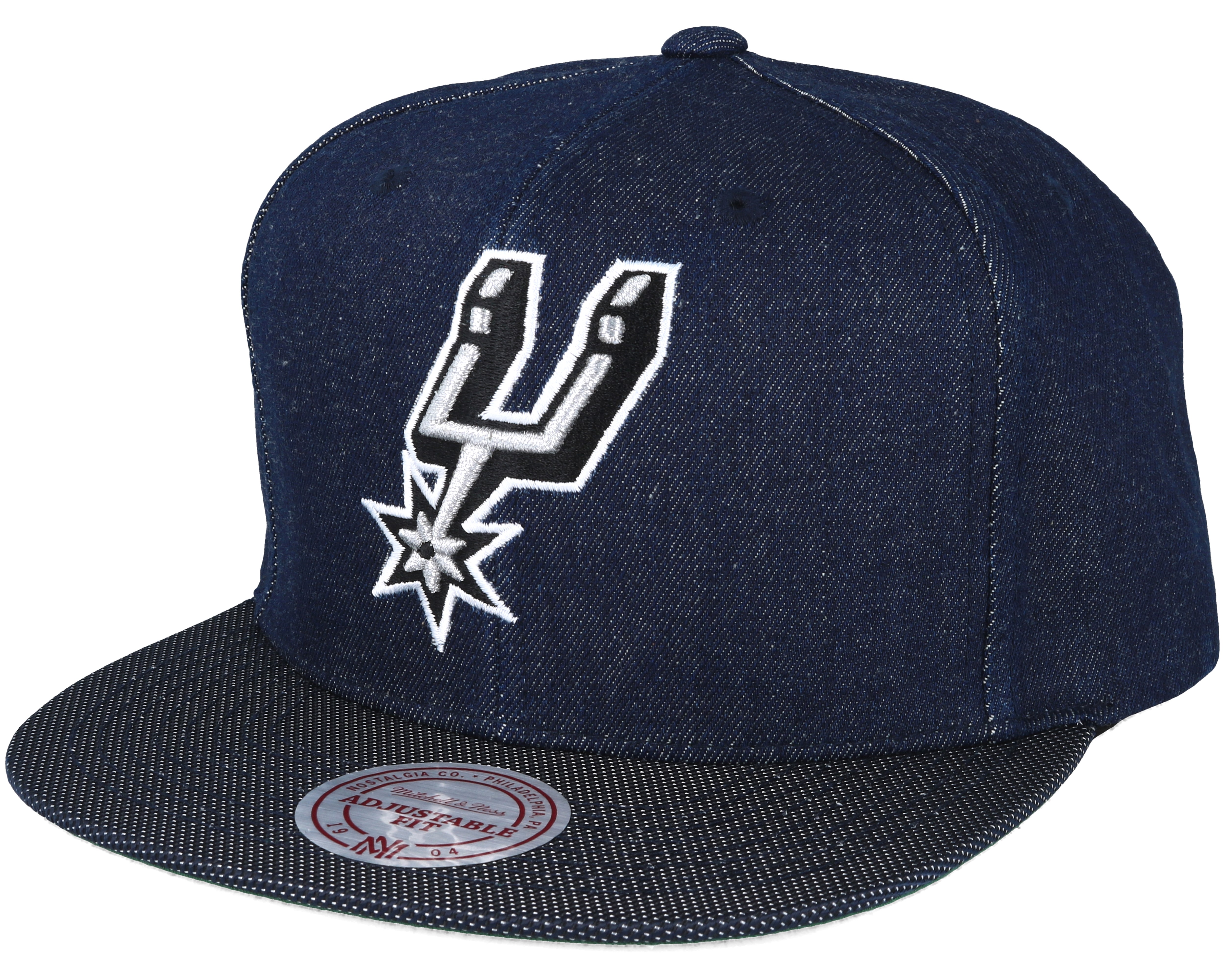 San Antonio Spurs Raw Denim 3T PU Snapback - Mitchell & Ness caps ...
