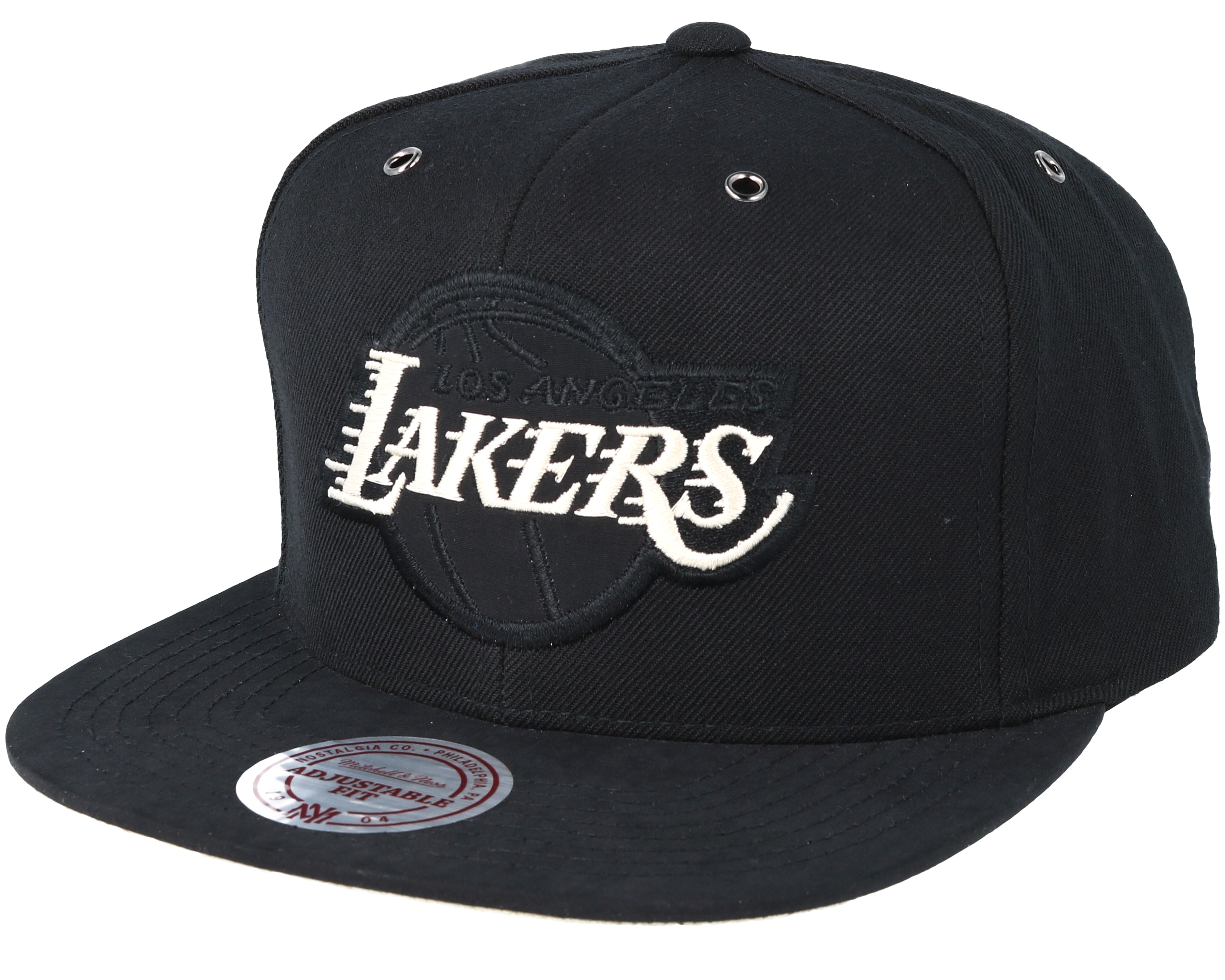 Los Angeles Lakers Black/Black Snapback - Mitchell & Ness caps ...