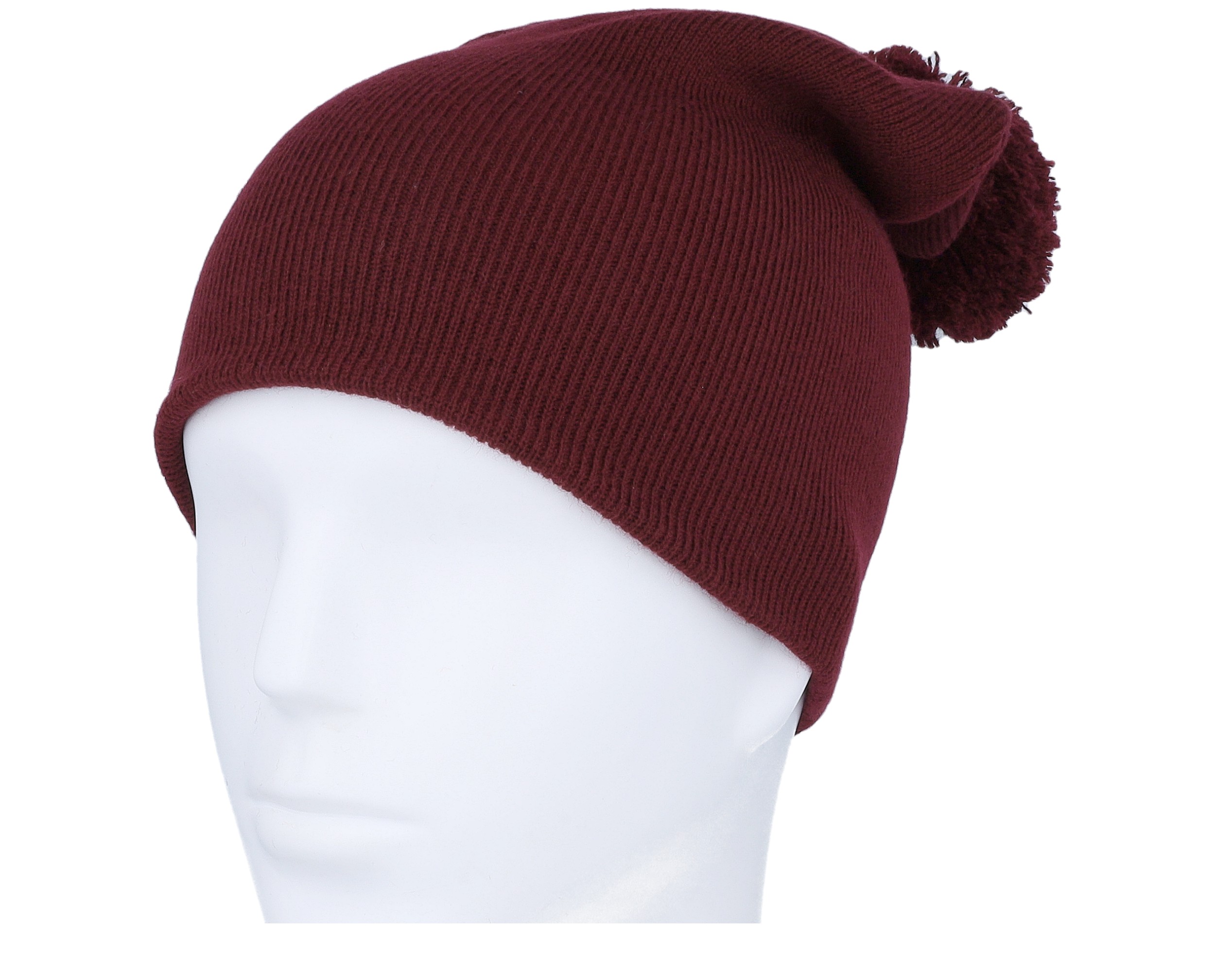 Original Pom Pom Burgundy Beanie - Beanie Basic beanies - Hatstoreworld.com