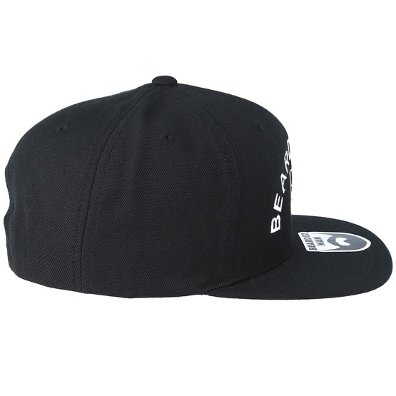 Half Circle Black Snapback - Bearded Man caps - Hatstoreworld.com
