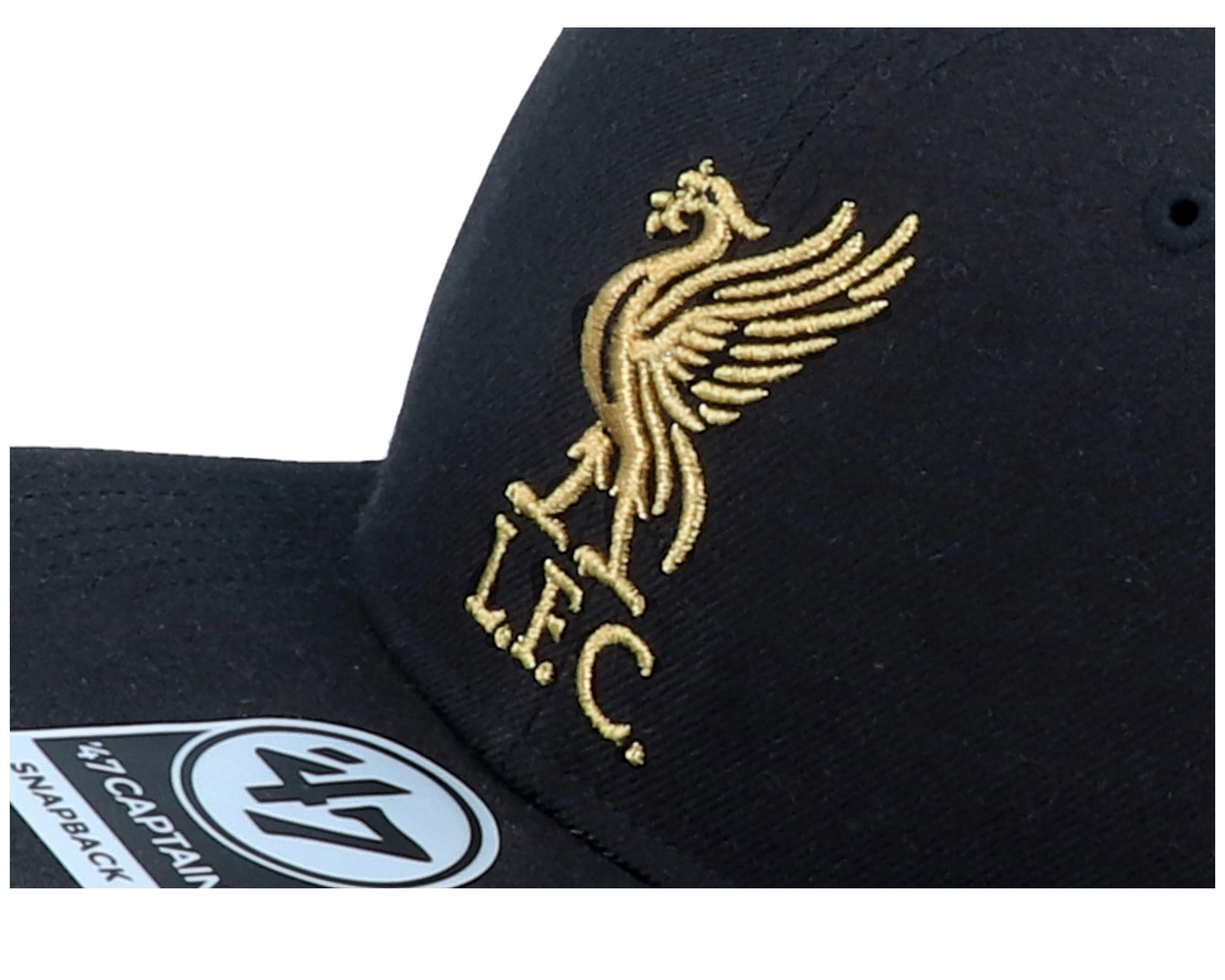 Liverpool Exclusive Metallic Black/Gold Snapback - 47 Brand caps ...
