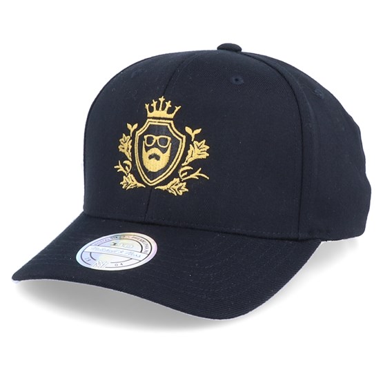 Golden Crest Black/Gold Adjustable - Bearded Man caps - Hatstoreworld.com