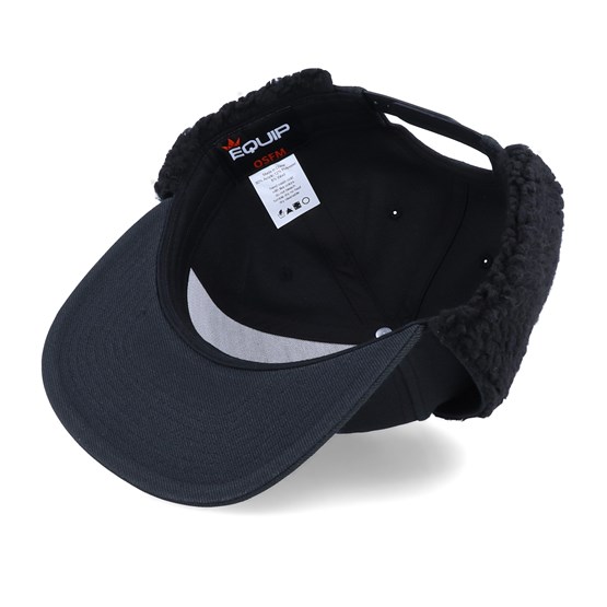 Logo Black Earflap - Bearded Man caps - Hatstoreworld.com