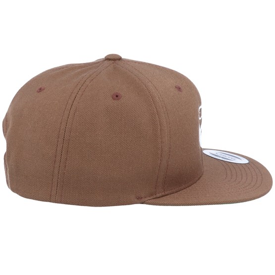 Logo Light Brown Snapback - Bearded Man caps - Hatstoreworld.com