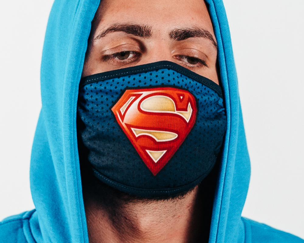 1 Pack Superman Logo Face Mask - Bioworld facemask - Hatstoreworld.com