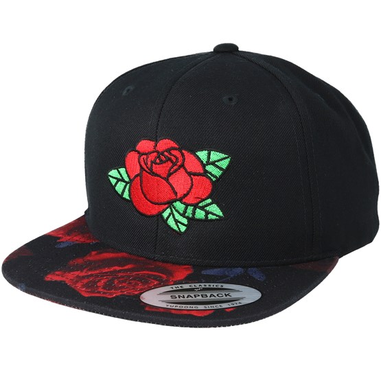 Rose Black/Rose Snapback - Tattoo Collective caps - Hatstoreworld.com