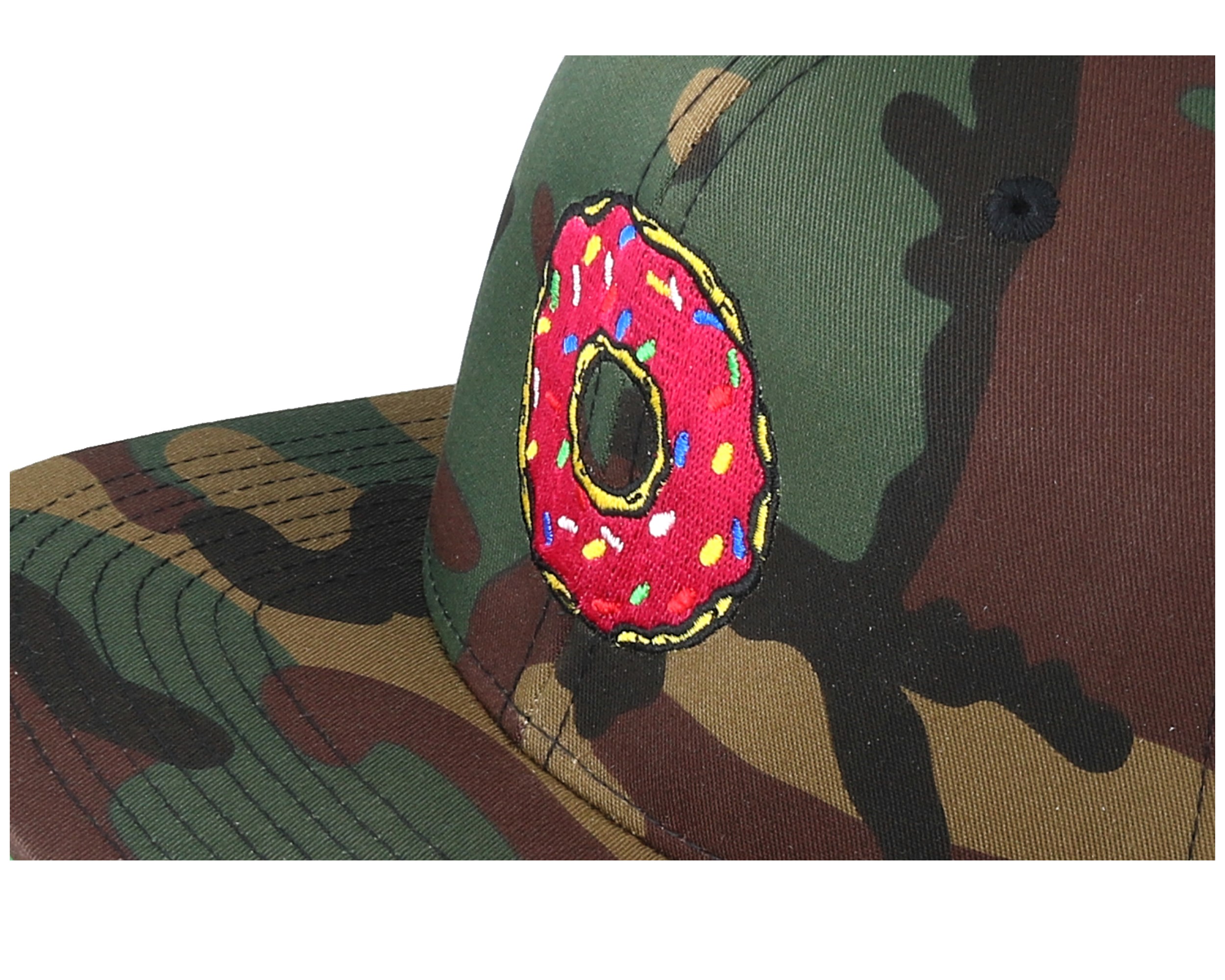 Donut Time Camo Snapback - BOOM caps - Hatstoreworld.com