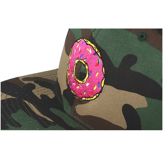 Donut Time Camo Snapback - BOOM caps - Hatstoreworld.com