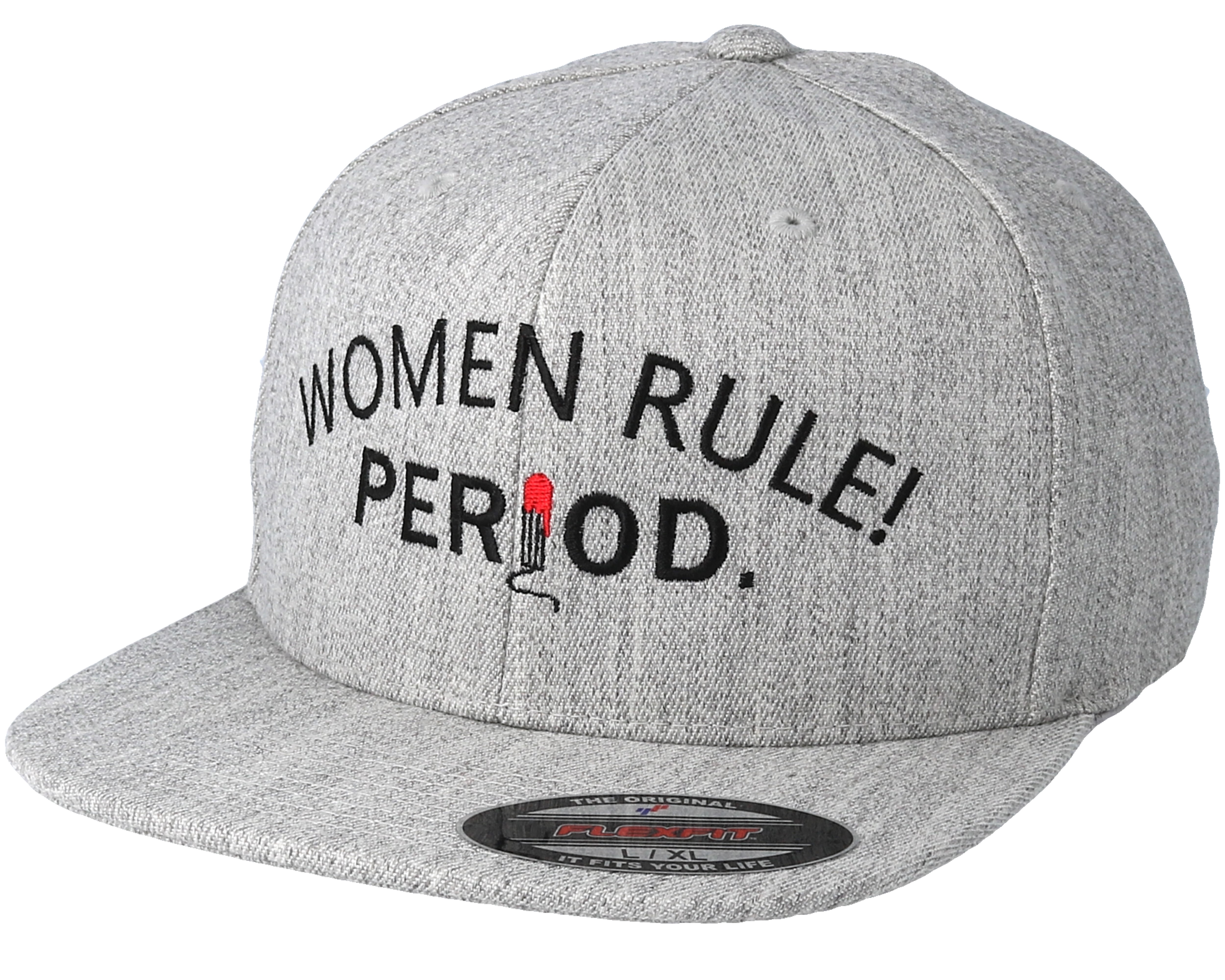 Women Rule Grey Fitted - Period caps - Hatstoreworld.com