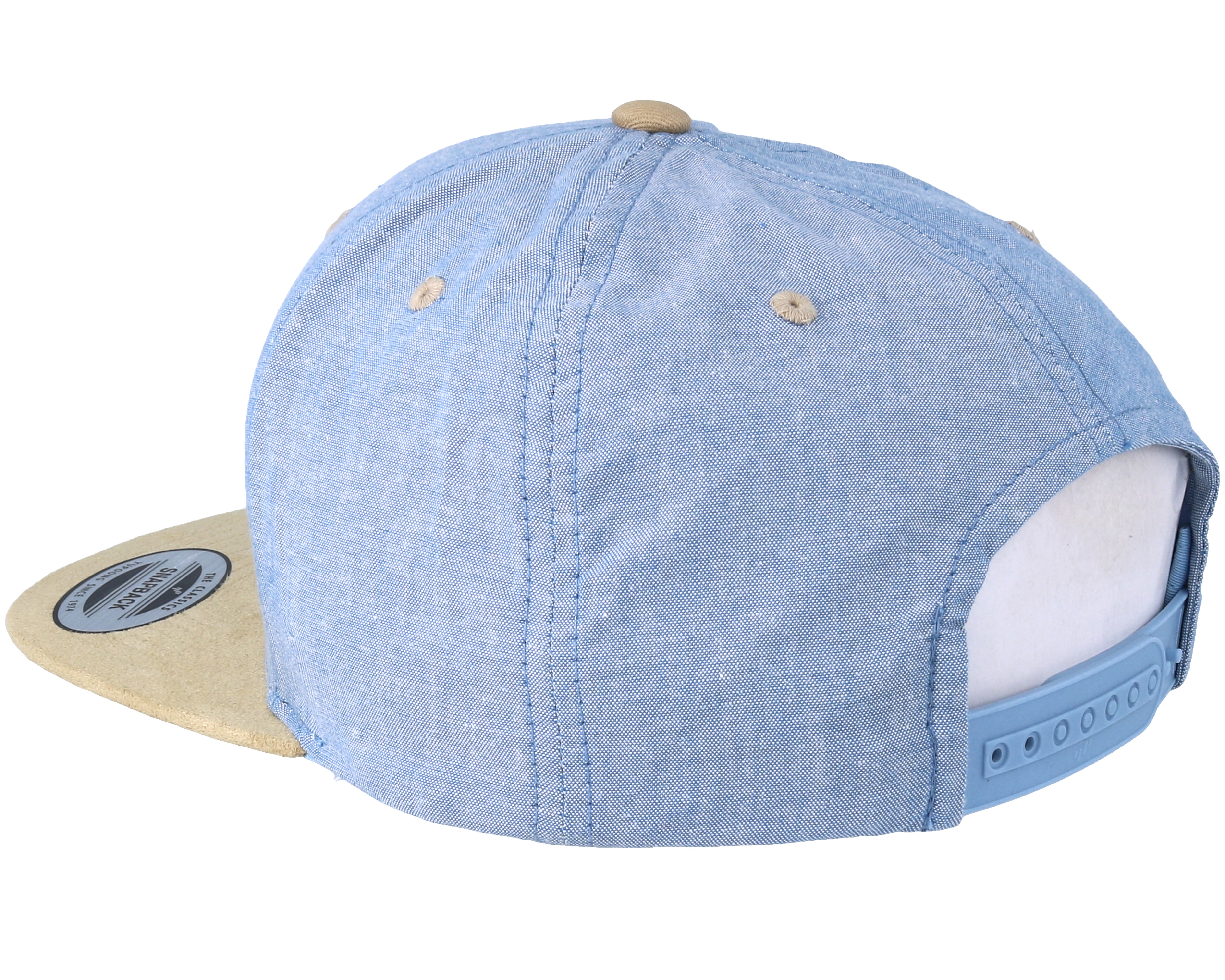 Shaka Hand Light Blue/Beige Suede Snapback - Xaka caps - Hatstoreworld.com