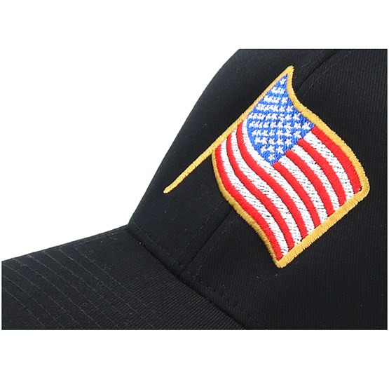 Stars And Stripes USA Black Flexfit - Iconic caps - Hatstoreworld.com