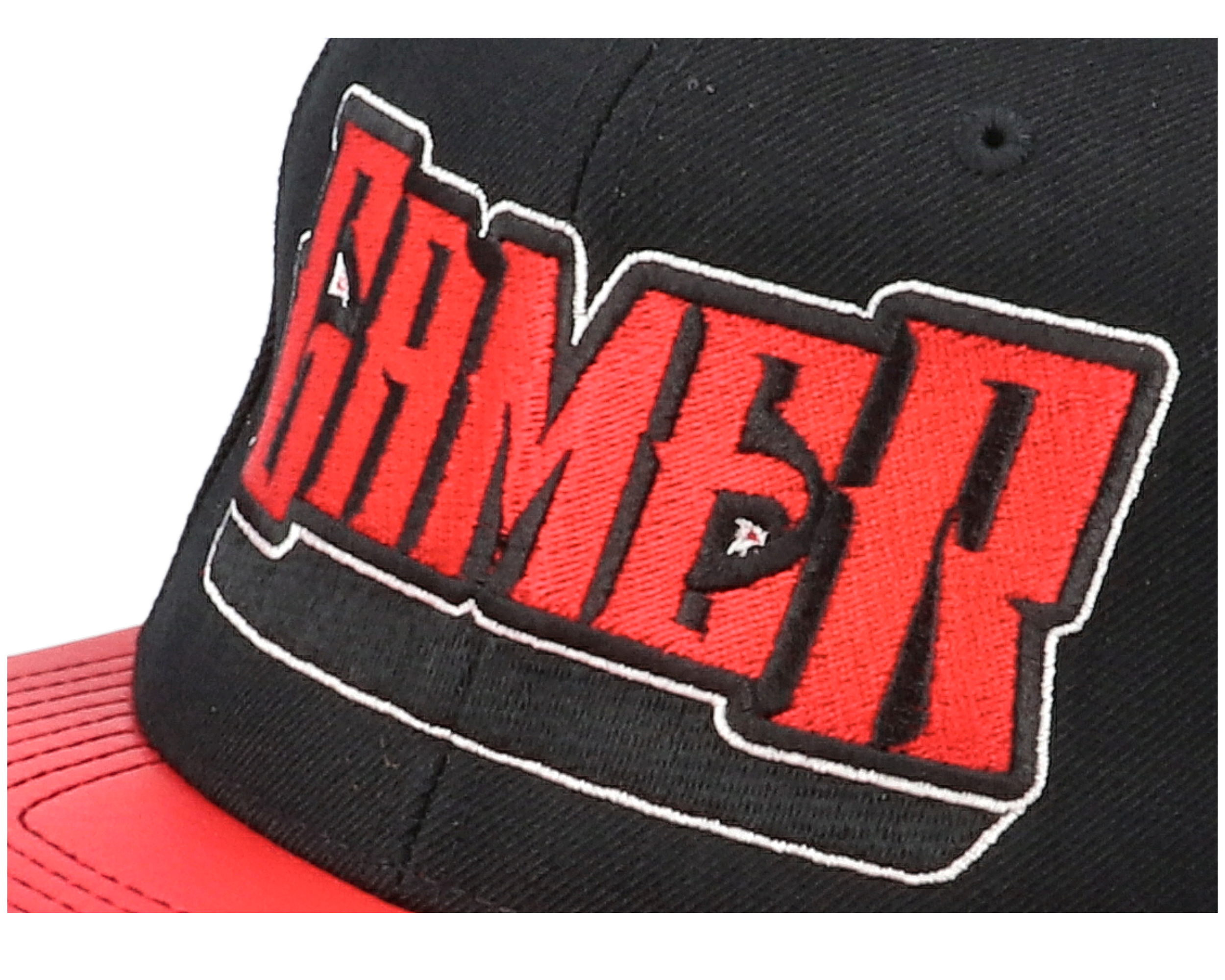 Gamer Logo Metallic Visor Black/Red Snapback - Gamerz caps ...