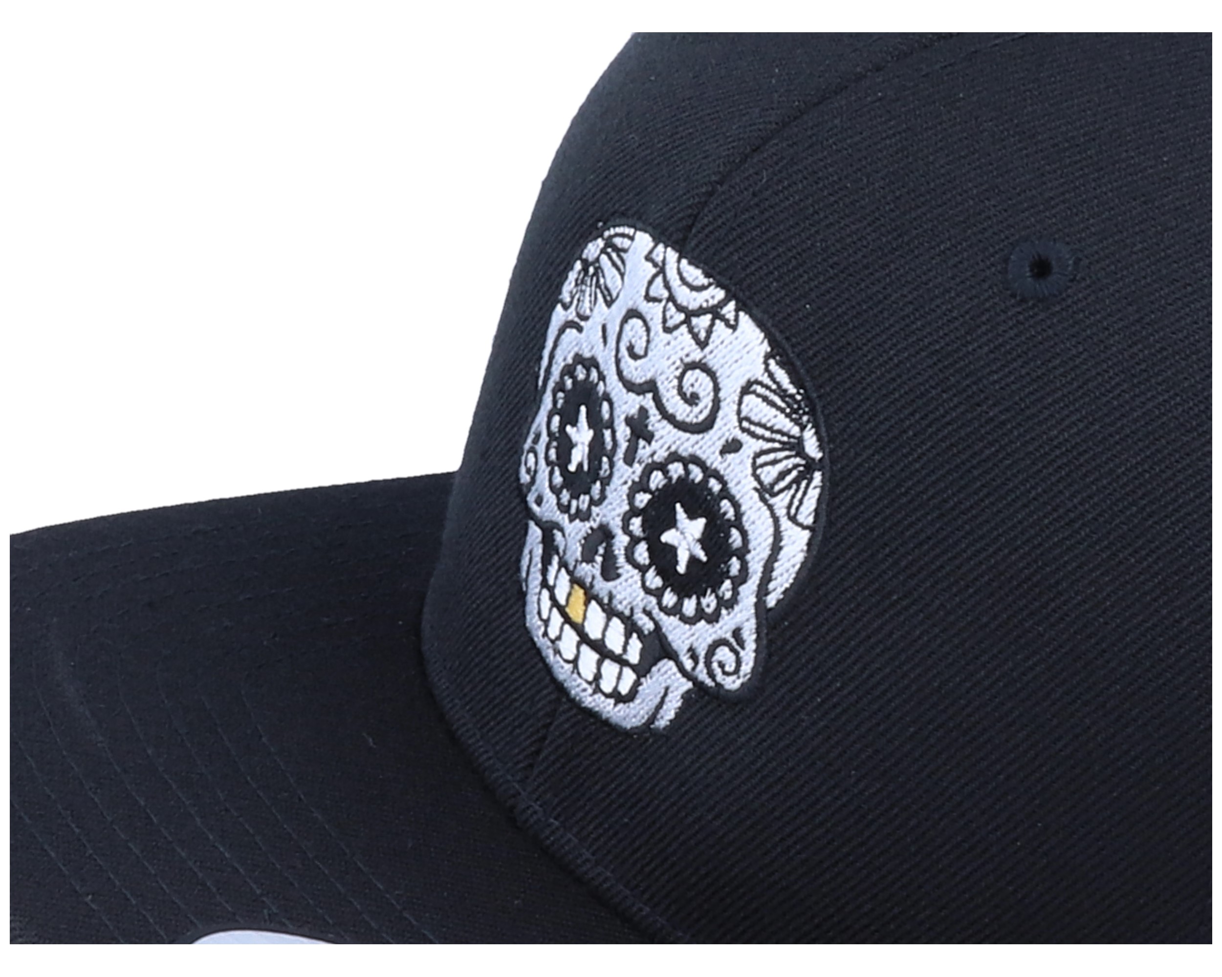 Gold Tooth Skull Black Snapback - Calaveras caps - Hatstoreworld.com
