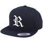 R Letter 3D Black Snapback - Iconic caps - Hatstoreworld.com