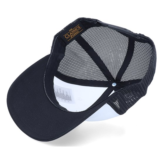 Geometric Fox Logo White/Black Trucker - Iconic caps - Hatstoreworld.com