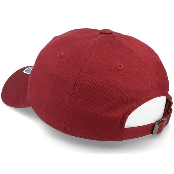 Badge Logo Maroon Dad Cap - Bearded Man caps - Hatstoreworld.com