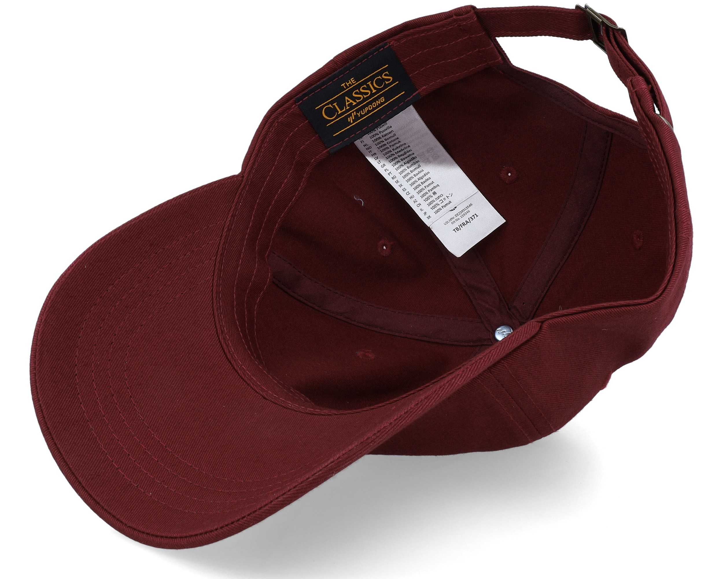 Badge Logo Maroon Dad Cap - Bearded Man caps - Hatstoreworld.com