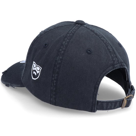 British Punk Logo Ripped Black Dad Cap - Bearded Man caps ...